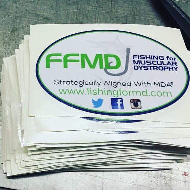 FFMD Team Sticker – Fishing for MD - Muscular Dystrophy